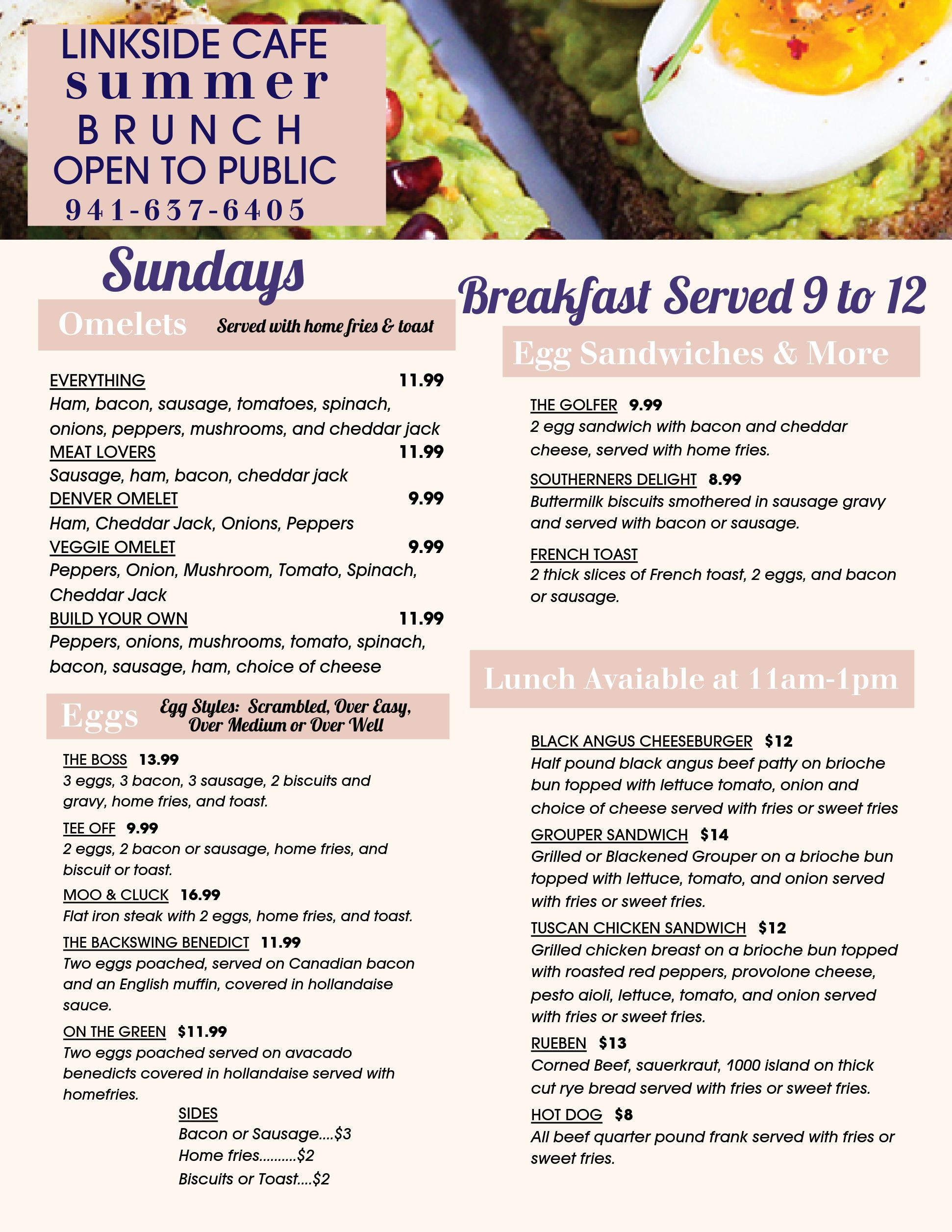 LINKSIDE CAFE @ BSMCC - Burnt Store Marina CC